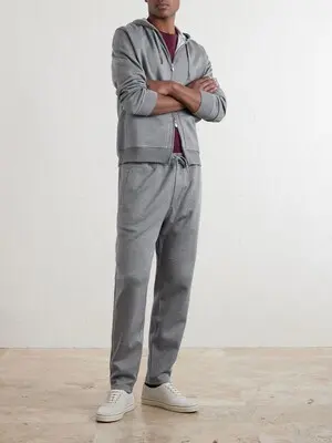 Brunello Cucinelli Zip-up Hoodie - Gray