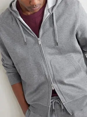 Brunello Cucinelli Zip-up Hoodie - Gray