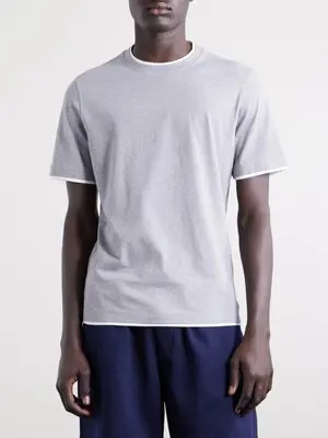 Brunello Cucinelli Layered Cotton-jersey T-shirt
