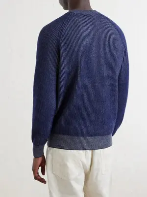 Brunello Cucinelli Ribbed Cashmere Sweater