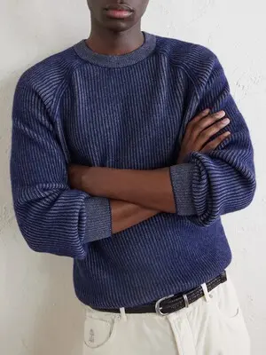 Brunello Cucinelli Ribbed Cashmere Sweater