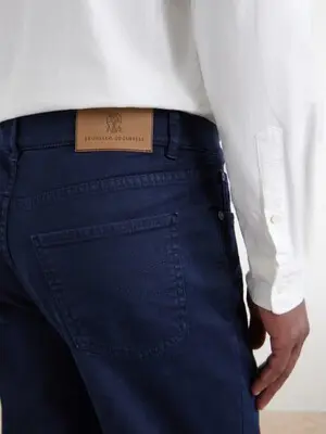 Brunello Cucinelli Slim-fit Straight-leg Jeans - Blue