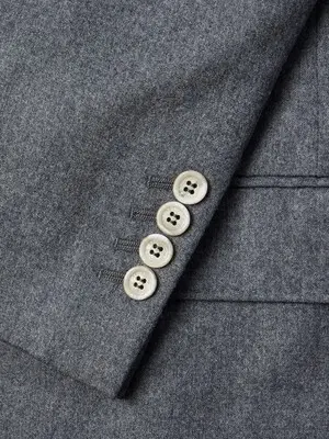 Brunello Cucinelli Virgin Wool Suit Jacket - Gray