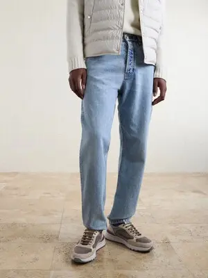 Brunello Cucinelli Paneled Suede And Leather Low Top Sneakers