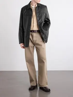 Golden Bear European Aniline Leather Car Coat