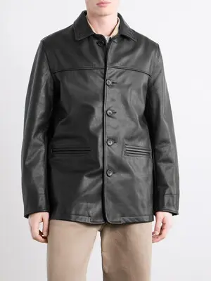 Golden Bear European Aniline Leather Car Coat