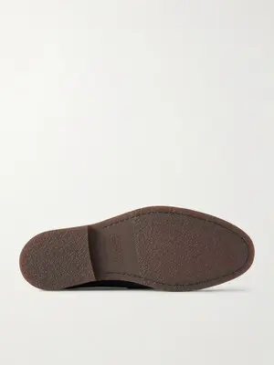 Brunello Cucinelli Suede Penny Loafers