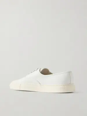 COMMON PROJECTS Deck Full-grained Leather Sneakers - White