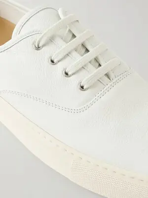 COMMON PROJECTS Deck Full-grained Leather Sneakers - White