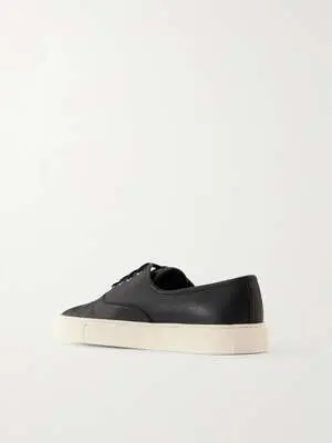 COMMON PROJECTS Deck Full-grained Leather Sneakers