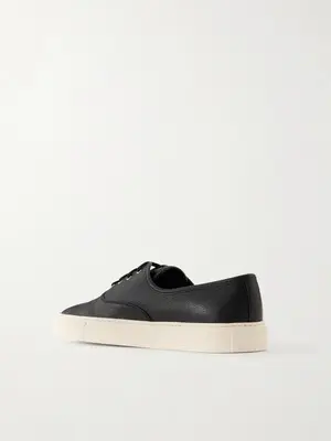 COMMON PROJECTS Deck Full-grained Leather Sneakers