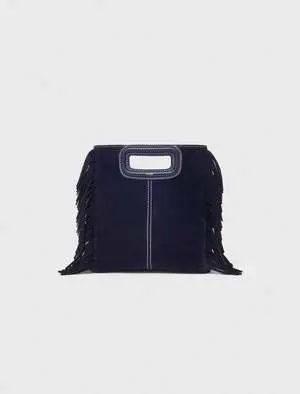 Maje Suede M Bag With Fringe Detail
