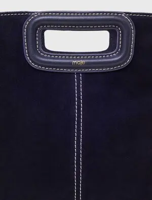 Maje Suede M Bag With Fringe Detail