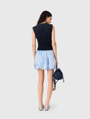 Maje Viscose And Cotton Mix Dress
