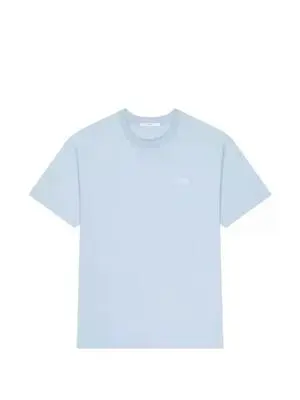 Givenchy T-shirt In Cotton With Paris Gros Grain - Blue