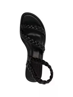 SOULIERS MARTINEZ Anaya Braided Slingback Sandals