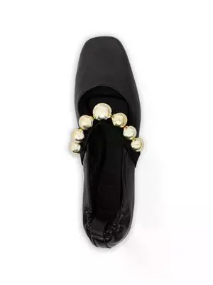SOULIERS MARTINEZ Flamenca Bead-embellished Ballet Flats