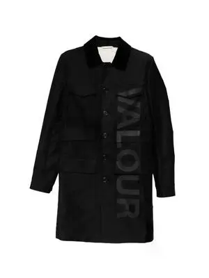 Alexander McQueen Velvet Collar Multi-pocket Coat - Black