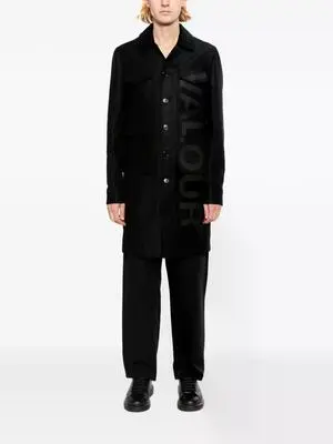 Alexander McQueen Velvet Collar Multi-pocket Coat