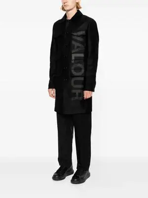Alexander McQueen Velvet Collar Multi-pocket Coat