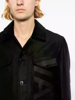 Alexander McQueen Velvet Collar Multi-pocket Coat