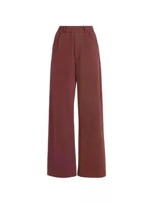 Brunello Cucinelli Cotton Smooth French Terry Trousers - Red