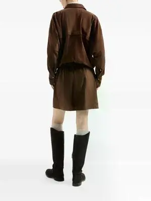 Brunello Cucinelli Suede Shirt Dress