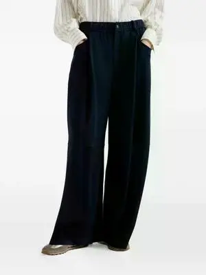 Brunello Cucinelli Cotton And Silk Interlock Track Trousers