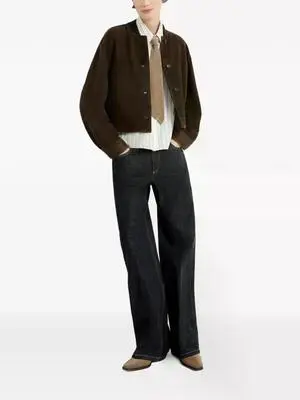 Brunello Cucinelli No-fade Denim Trousers With Monili Detail - Blue