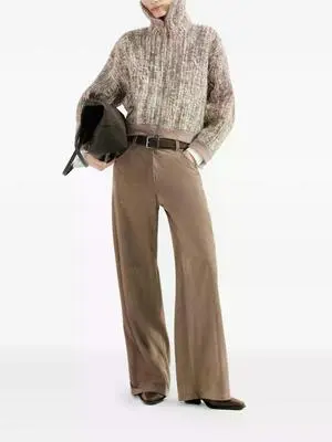 Brunello Cucinelli Mohair And Wool Cardigan - Neutrals