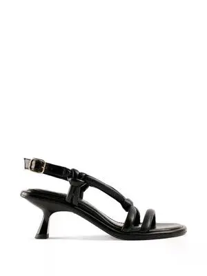 Souliers Martinez Gold Tone Sandals For Women