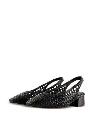SOULIERS MARTINEZ Woven Slingback Pumps
