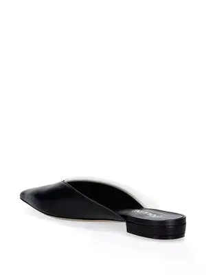 POLLINI Pointed-toe Leather Mules