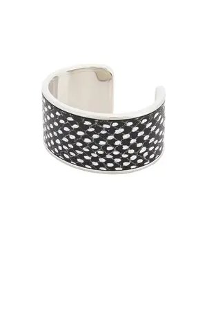 Dries Van Noten Leather Cuff Bracelet - Black