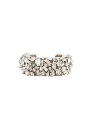 Dries Van Noten Embellished Cuff Bracelet - Silver