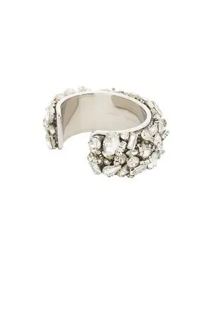 Dries Van Noten Embellished Cuff Bracelet - Silver