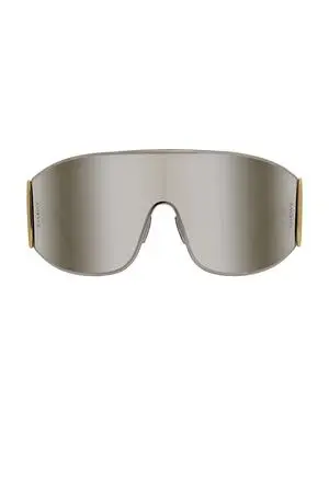 Loewe Signature Sunglasses - Shiny Palladium & Smoke Mirror