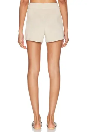 LA PORTE Sofia Knit Short In Metallic Neutral