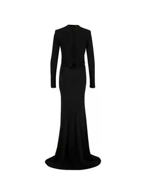 TOM FORD Open-back Crepe-jersey Maxi Dress - Black