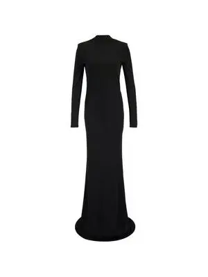 TOM FORD Open-back Crepe-jersey Maxi Dress - Black
