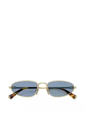 Miu Miu Geometric Frame Metal Sunglasses