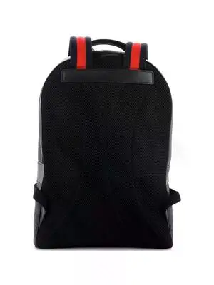 Gucci Gg Coated Canvas Backpack With Front Zip Pocket