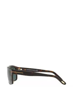 TOM FORD Tortoiseshell-effect Rectangle-frame Sunglasses
