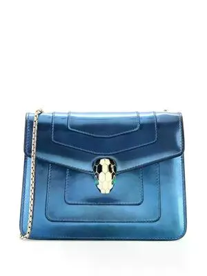 BVLGARI Serpenti Forever Square Shoulder Bag - Blue