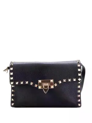 Valentino Garavani Rockstud Flip Lock Flap Bag - Black