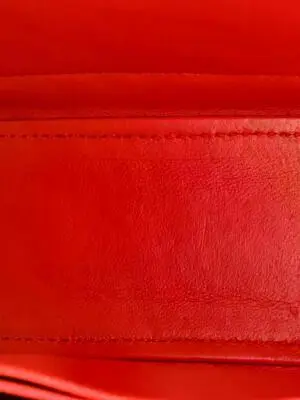 Balenciaga Crush Chain Flap Leather Small Crossbody Bag - Red