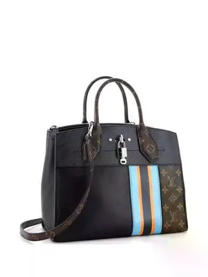 LOUIS VUITTON City Steamer Mm Satchel In Monogram Canvas And Leather