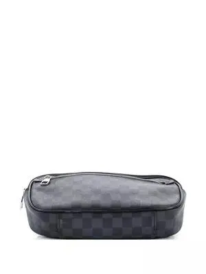 LOUIS VUITTON Damier Graphite Ambler Waist Bag - Black