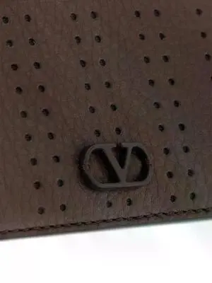 Valentino Garavani Vlogo Perforated Wallet