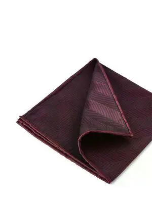 Brunello Cucinelli Silk Chevron Pocket Square
